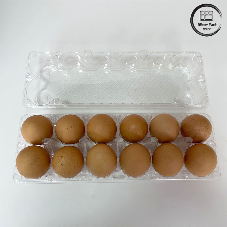 12 Cuenta Reutilizables de Pollo de huevo de plástico Blister bandeja ...